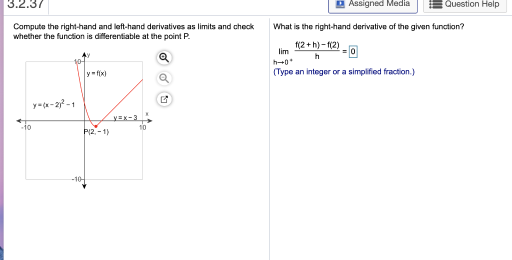 Solved find the right and left handed derivatives and if it | Chegg.com