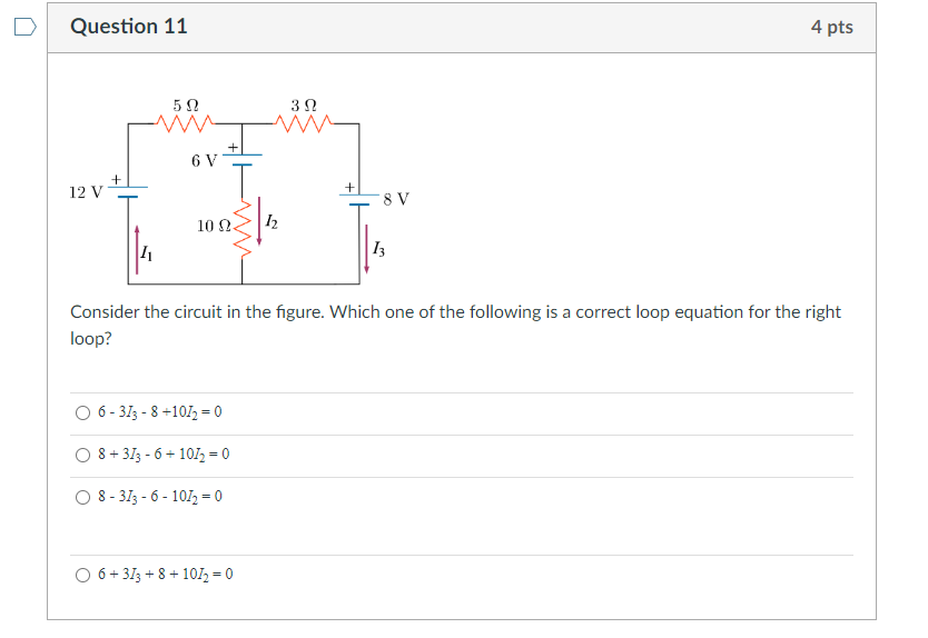 Solved Consider the circuit in the figure. Which one of the | Chegg.com