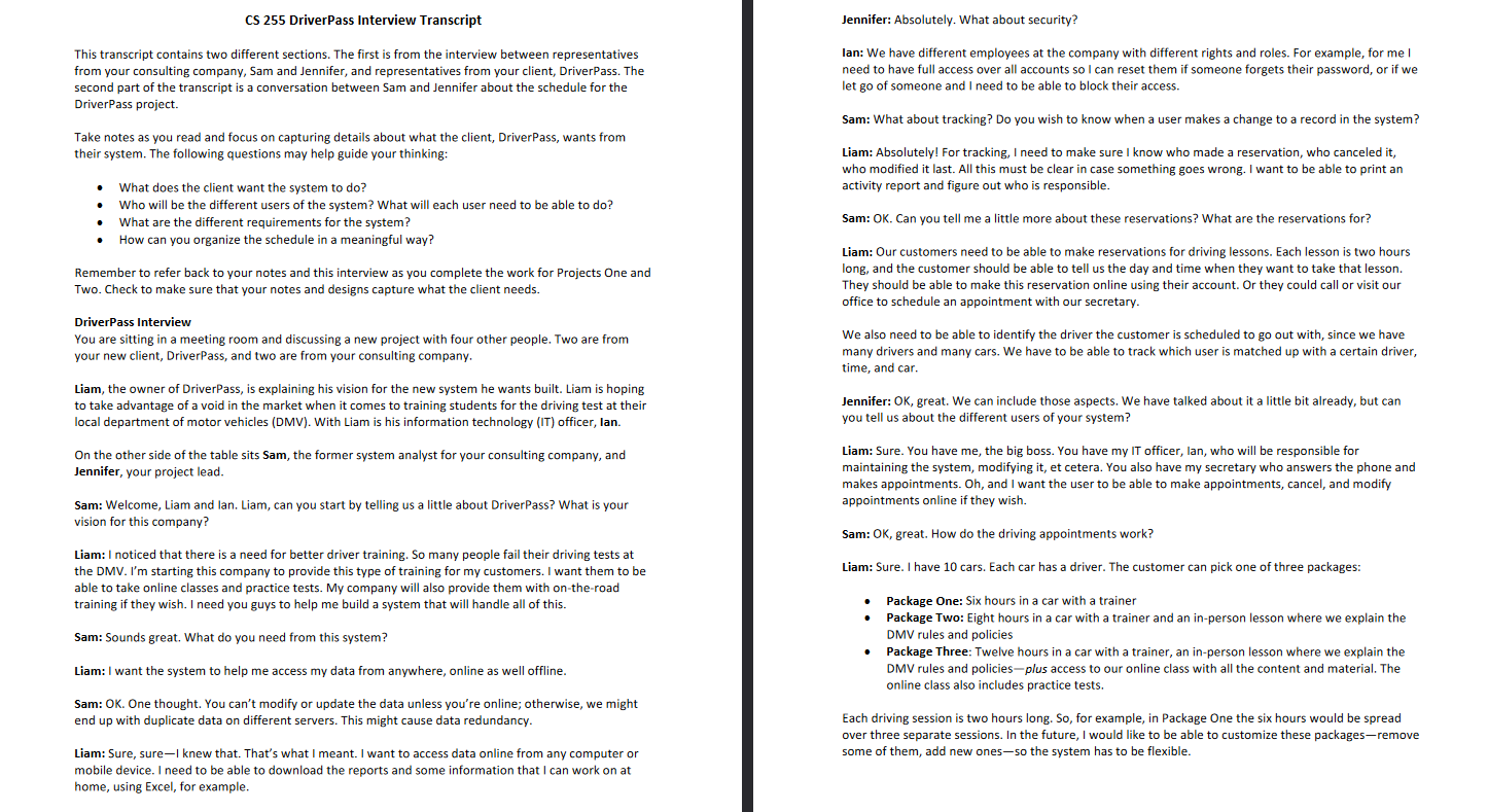 Solved ScenarioYou work for a small consulting company that | Chegg.com