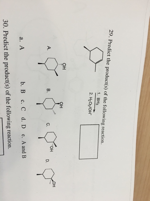 Solved Predict the product(s) of the following reaction. A | Chegg.com Solved Predict the product(s) of the following reaction. A | Chegg.com