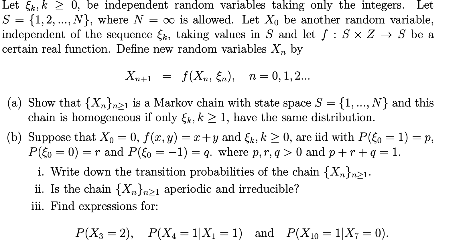 Solved = 2 Let Ek, k > 0, be independent random variables | Chegg.com