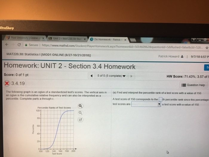 Solved ltraSharp リPost Universityl Online- 囧Unit 2-MAT | Chegg.com