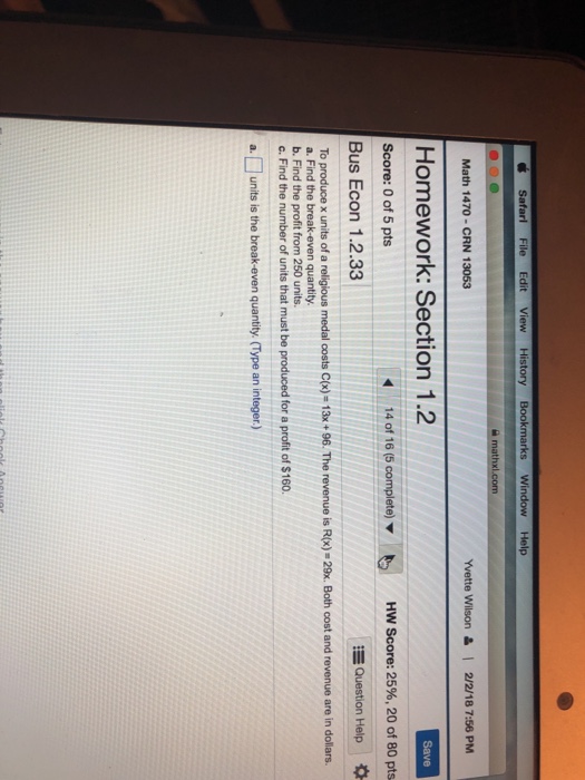 Solved Homework Section 1 2 Score 0 Of 5 Pts Bus Econ