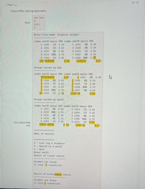 Solved **C++ make this code past this test bellow, please I | Chegg.com