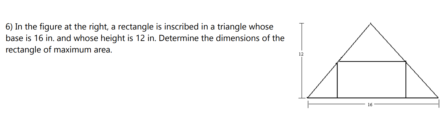 Solved 6) In the figure at the right, a rectangle is | Chegg.com