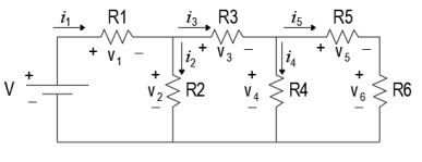 Find: V1, ﻿V2, ﻿V3,V4,V5,V6 ﻿and V7Given that, R1: | Chegg.com
