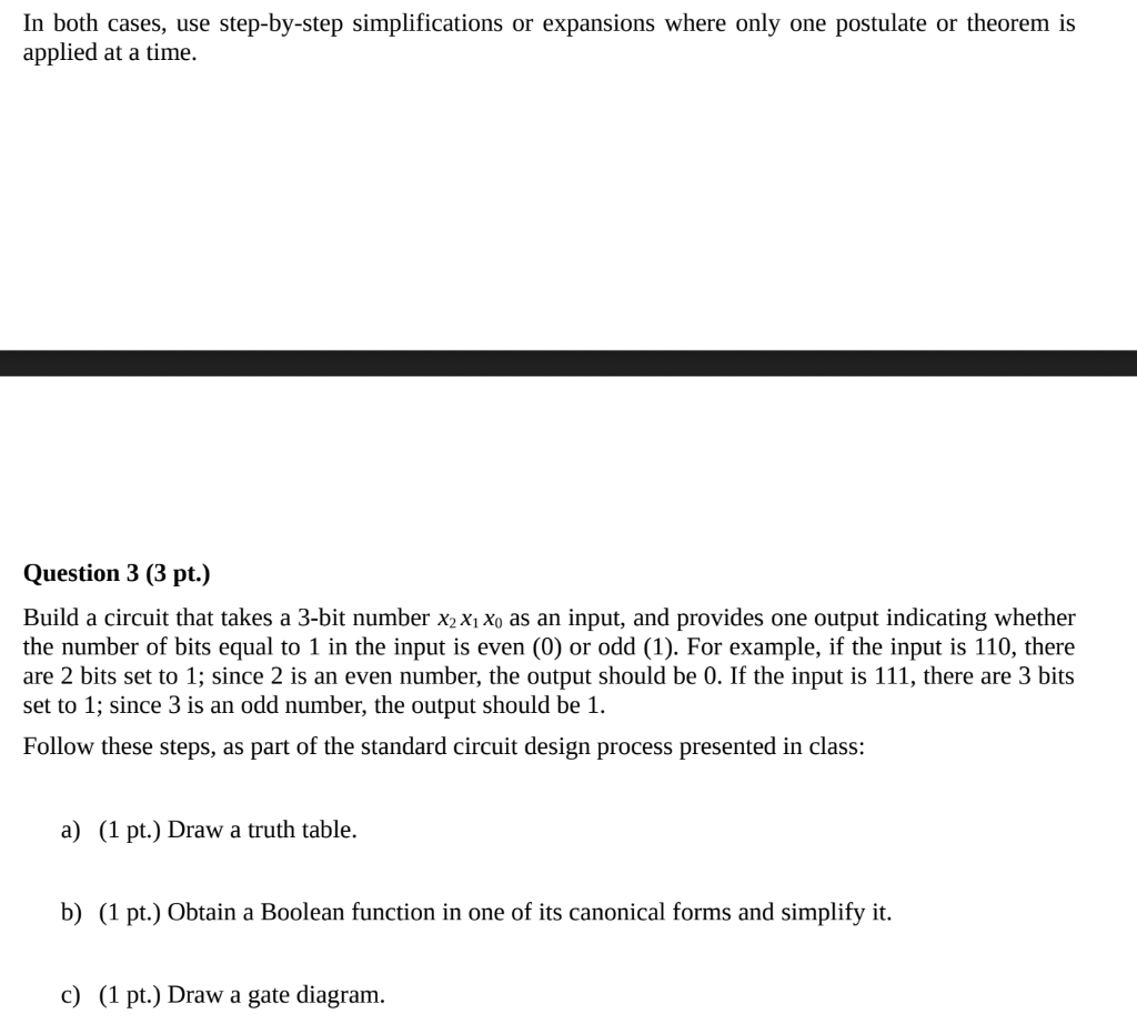 Solved In both cases, use step-by-step simplifications or | Chegg.com