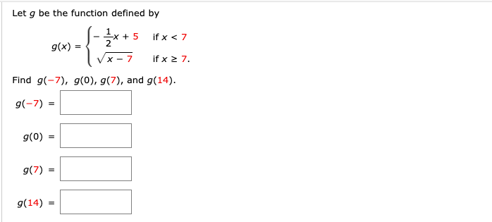 Solved Let g be the function defined by g(x) = -x2 + 8x. | Chegg.com