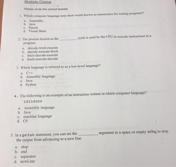 which-computer-language-uses-short-words-known-as-mnemonics