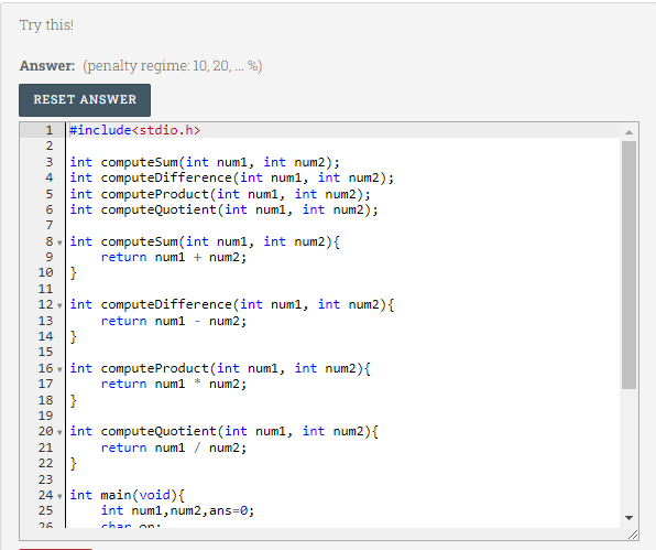Solved Try this! 9 Answer: (penalty regime: 10, 20, ... %) | Chegg.com