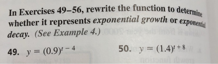 Solved In Exercises 49-56, rewrite the function to determing | Chegg.com