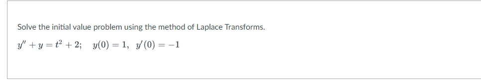 Solved Solve the initial value problem using the method of | Chegg.com