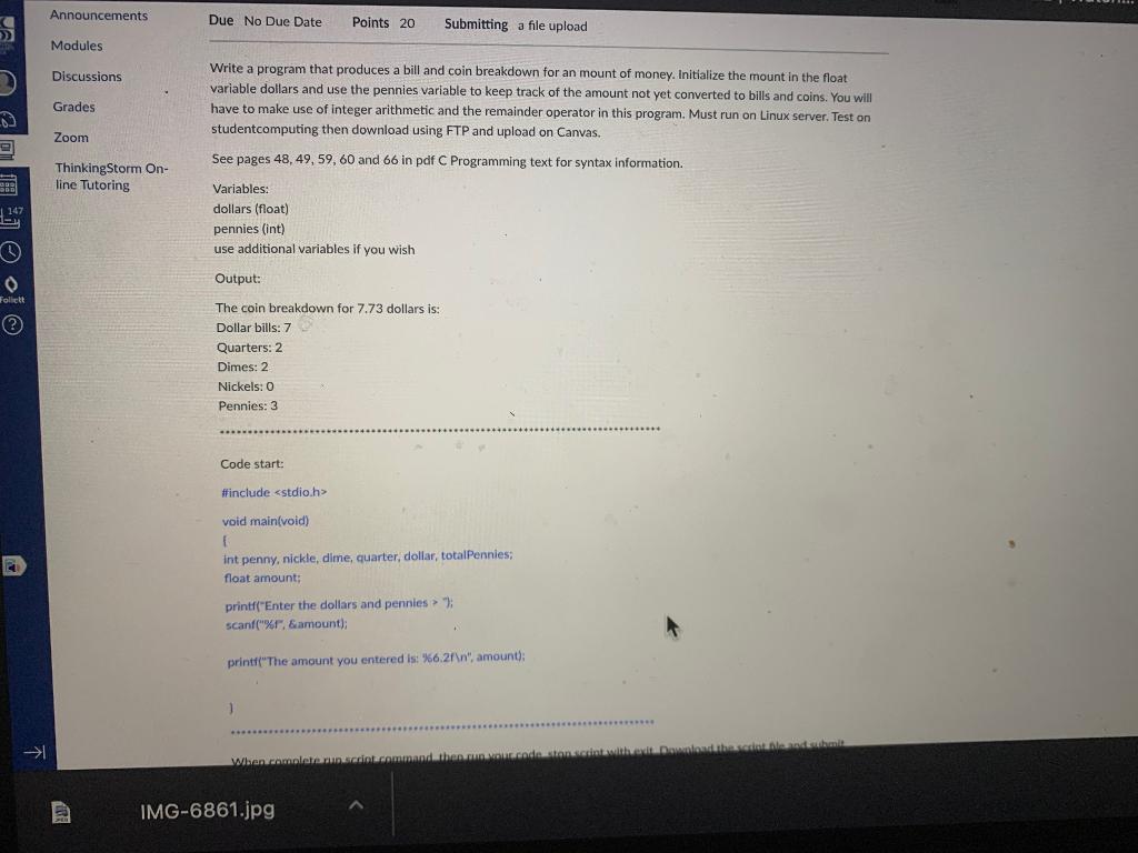 Solved Announcements Due No Due Date Points 20 Submitting a | Chegg.com