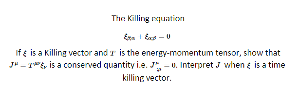 Solved The Killing equation 88;c + face = 0 Ifç is a killing | Chegg.com
