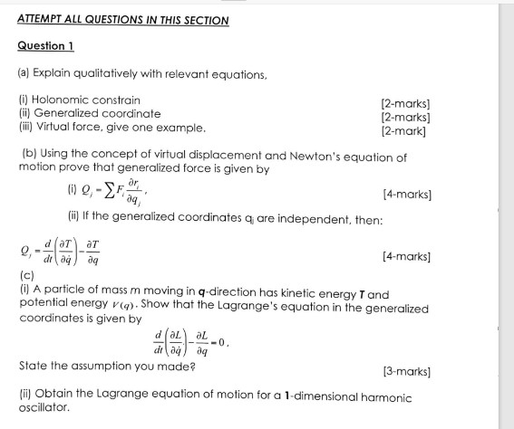 Solved Question 1 (a) Explain qualitatively with relevant | Chegg.com