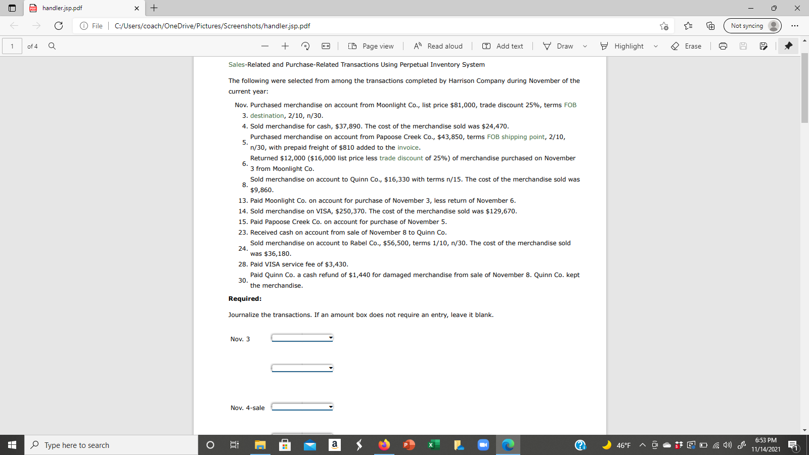 Solved handler.jsp.pdf x + File | | Chegg.com