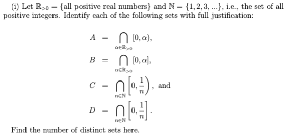 Solved (i) Let R>0={ all positive real numbers } and | Chegg.com