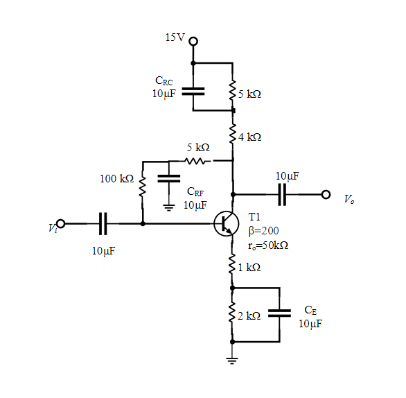 Solved Draw the re equivalent circuit model of the circuit. | Chegg.com