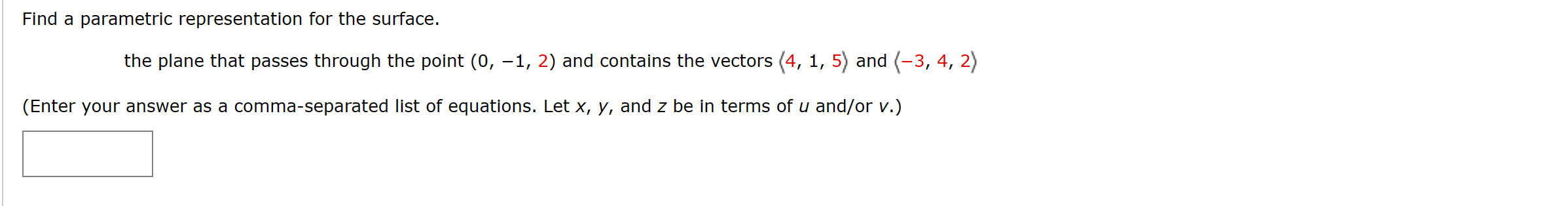Solved Find a parametric representation for the surface. the | Chegg.com