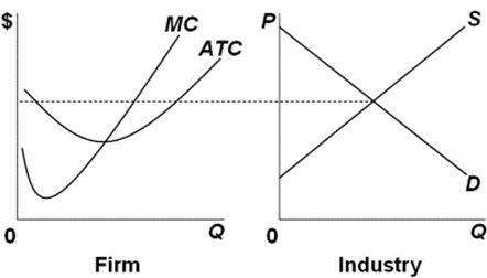 Solved The graphs are for a purely competitive market in the | Chegg.com