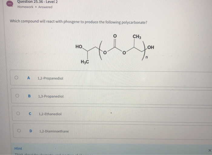 Solved Question 25.36- Level 2 Homework Answered Which | Chegg.com Solved Question 25.36- Level 2 Homework Answered Which | Chegg.com