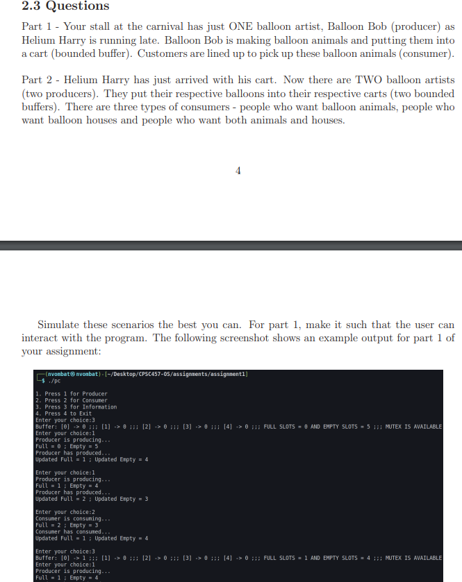 Solved interact with the program. The following screenshot | Chegg.com