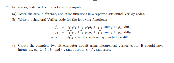 Use Verilog Code to Describe a Two-bit Computer - Gael-has-Jones