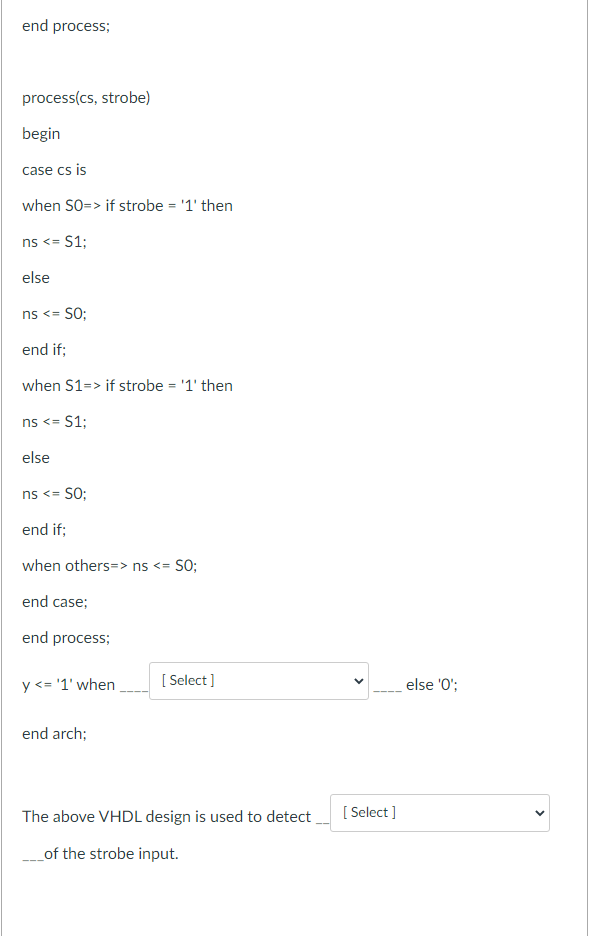 Solved The ASM chart and the corresponding VHDL design are | Chegg.com