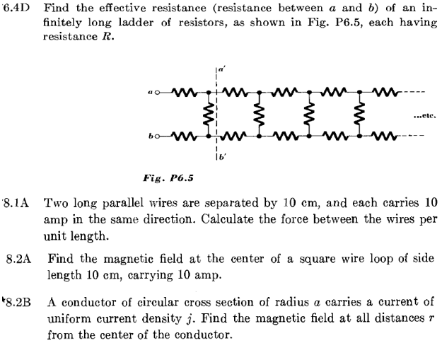 Solved 6.4D Find the effective resistance (resistance | Chegg.com