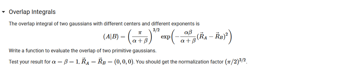 Solved Overlap Integrals The overlap integral of two | Chegg.com