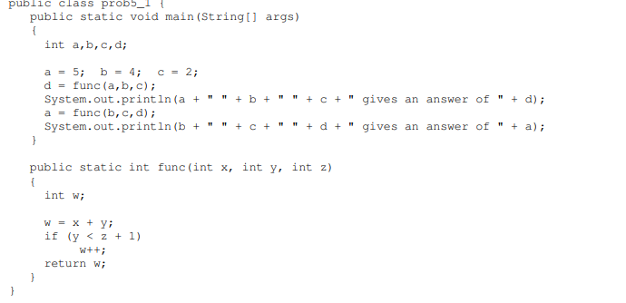 Solved public class prob5_ public static void main(String[] | Chegg.com