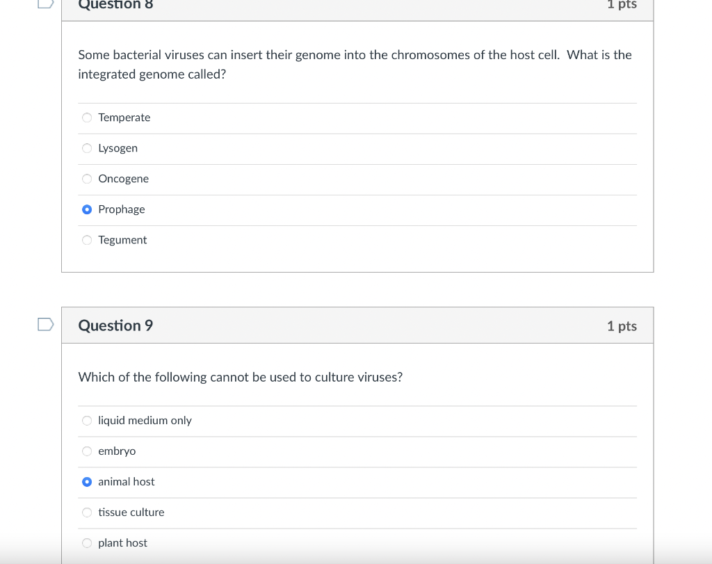 Solved Question 2 0/1 pts What do all viruses contain? A | Chegg.com