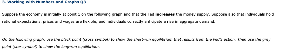 Solved 3. Working with Numbers and Graphs Q3 Suppose the | Chegg.com