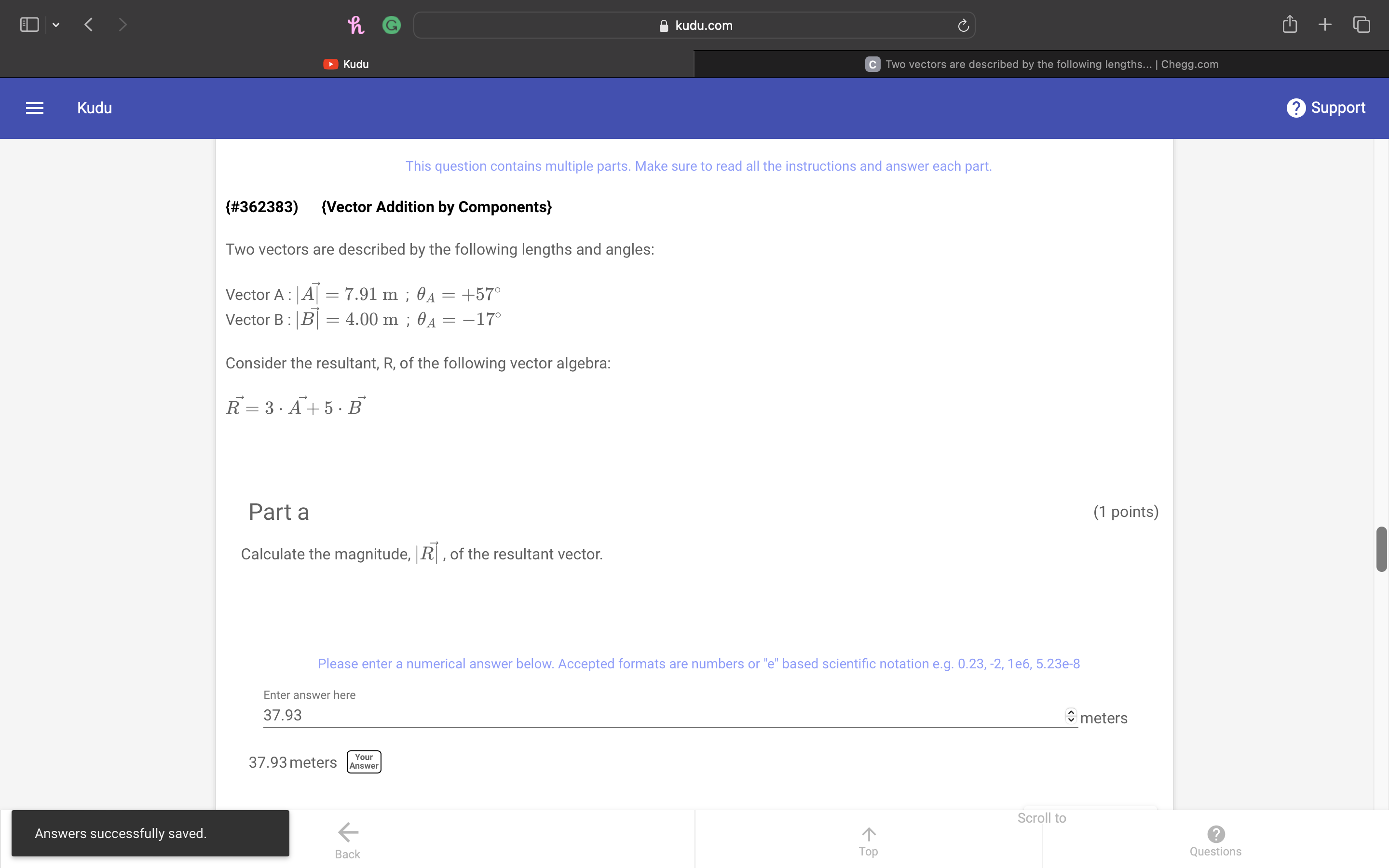 Solved This question contains multiple parts. Make sure to | Chegg.com