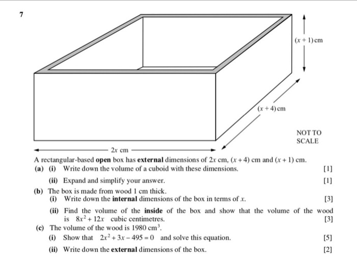 Solved (r+1)cm (x+4) cm NOT TO SCALE 2x cm A | Chegg.com