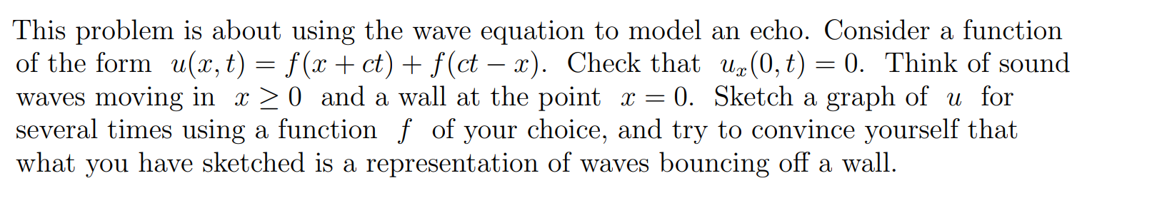 Solved This problem is about using the wave equation to | Chegg.com