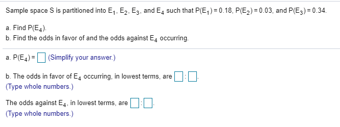 Solved Sample Space S Is Partitioned Into E1, E2, E3, And E4