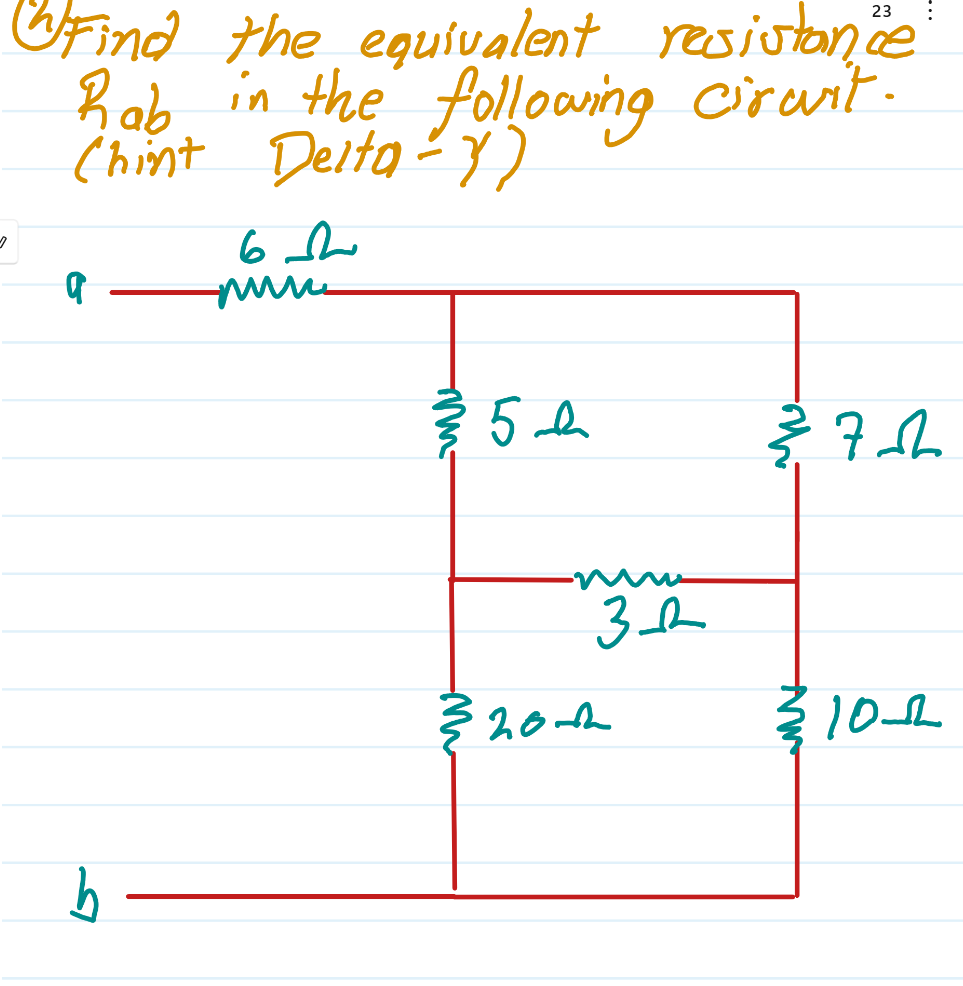 Solved (4) Find the equivalent resivtance Rab in the | Chegg.com
