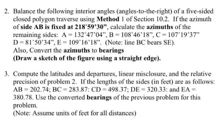 Solved Balance the following interior angles | Chegg.com