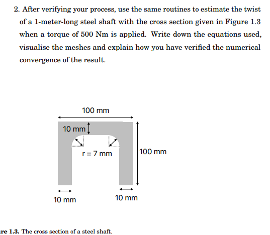 Solved 2. After verifying your process, use the same | Chegg.com
