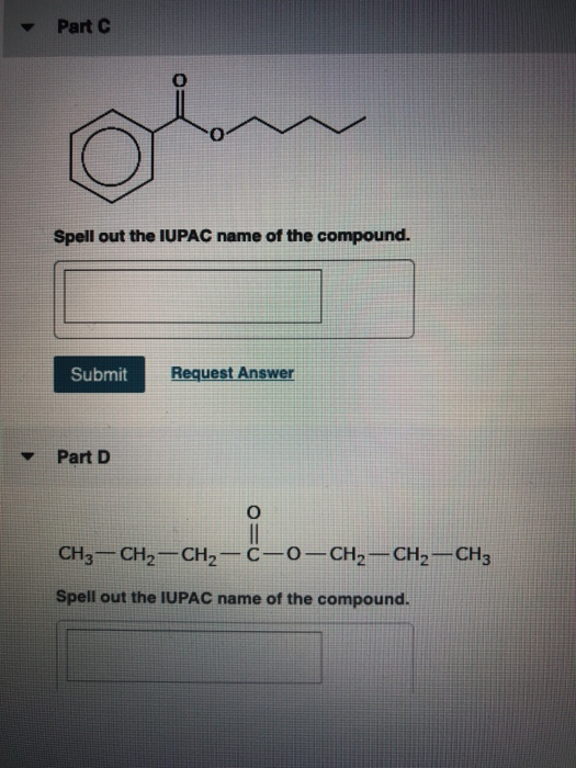 Solved Part A CH3 CH3 CH CH2 CH2 C OH Spell out the IUPAC | Chegg.com
