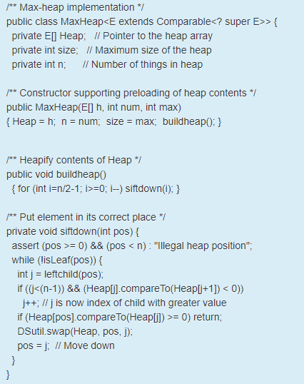 Solved Max Heap Implementation Public Class Maxheap