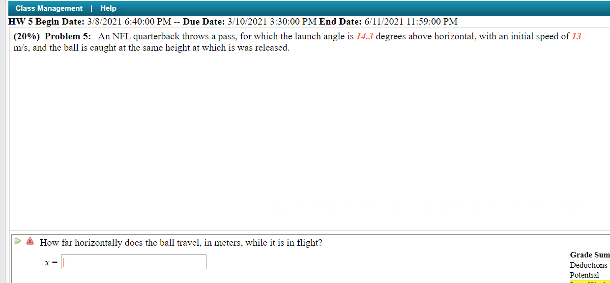 Solved Class Management | Help HW 5 Begin Date: 3/8/2021 | Chegg.com