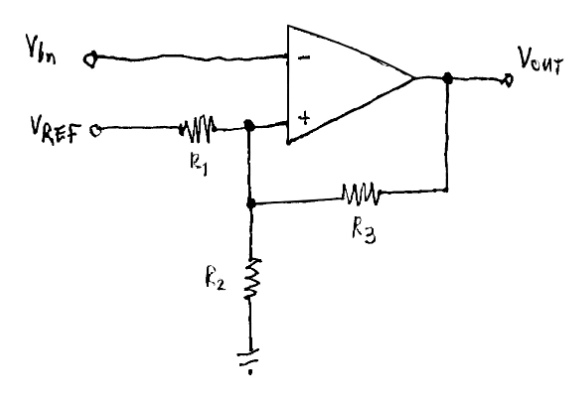 Solved The Circuit Shown Is A Simple Schmitt Trigger This 