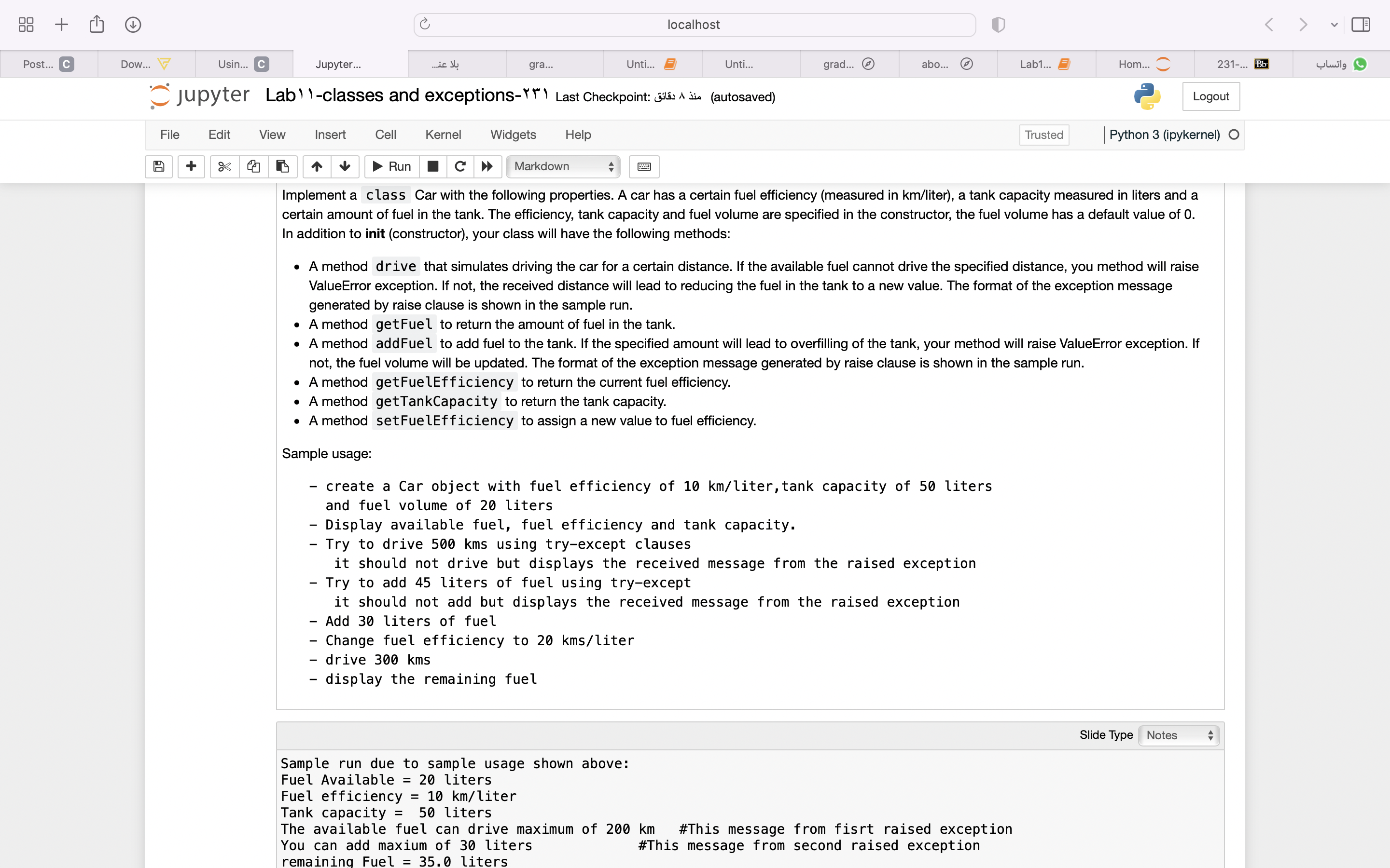 Solved Implement a class Car with the following properties. | Chegg.com