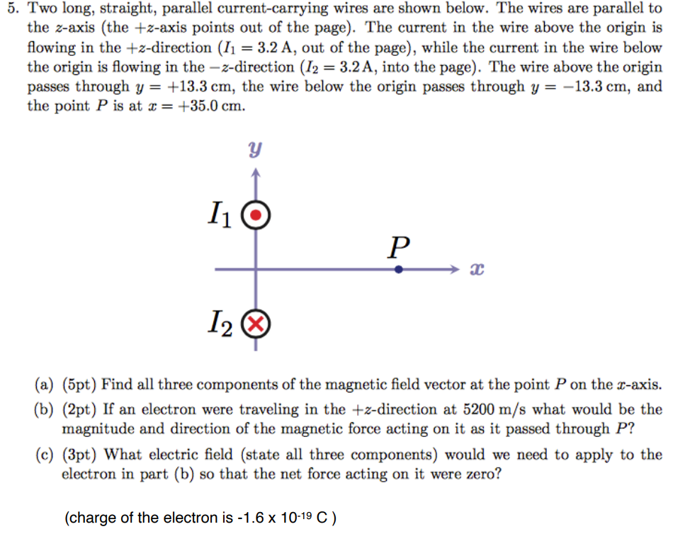 Solved 5. Two long, straight, parallel current-carrying | Chegg.com Solved 5. Two long, straight, parallel current-carrying | Chegg.com