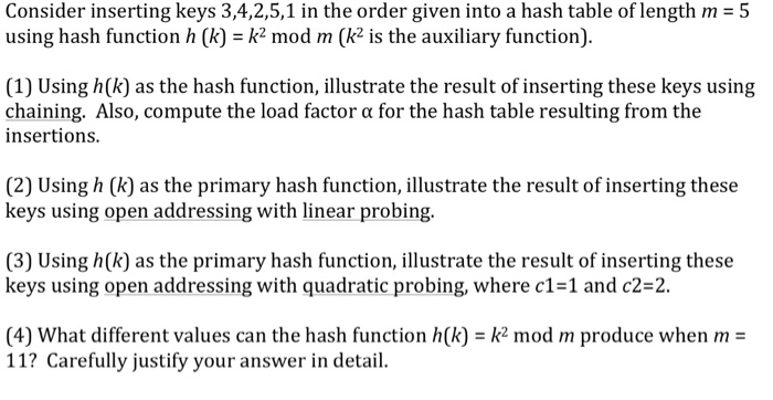 Solved Consider inserting keys 3,4,2,5,1 in the order given | Chegg.com