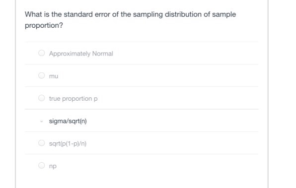 Solved What is the standard error of the sampling | Chegg.com