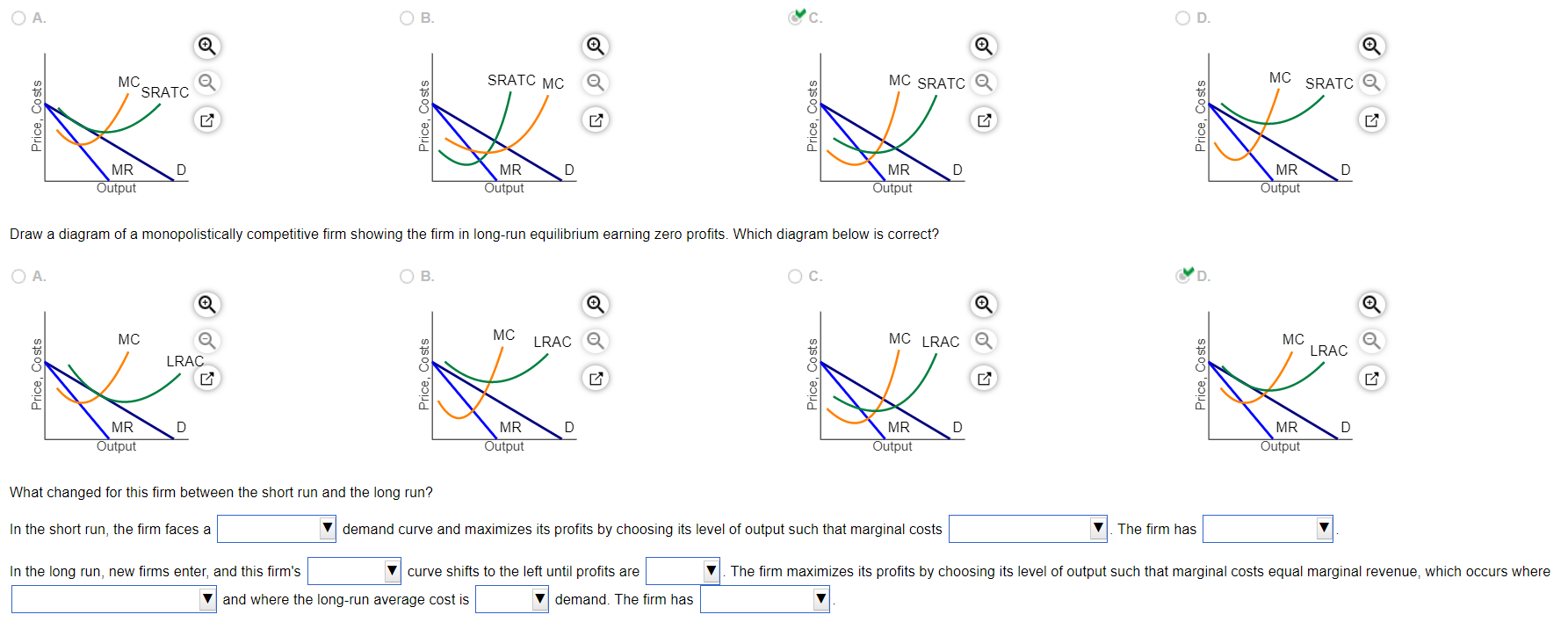 Solved negatively sloped or horizontalequal marginal | Chegg.com