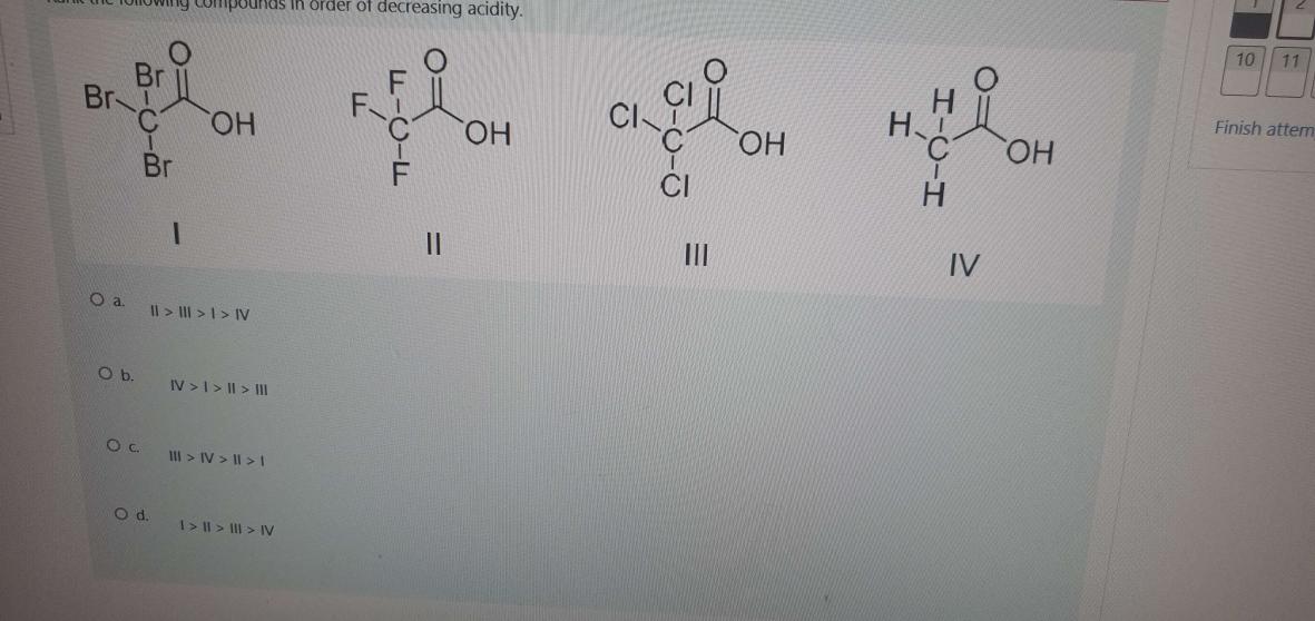Solved I II III IV II > III > I > IV IV > I > II > III III > | Chegg.com